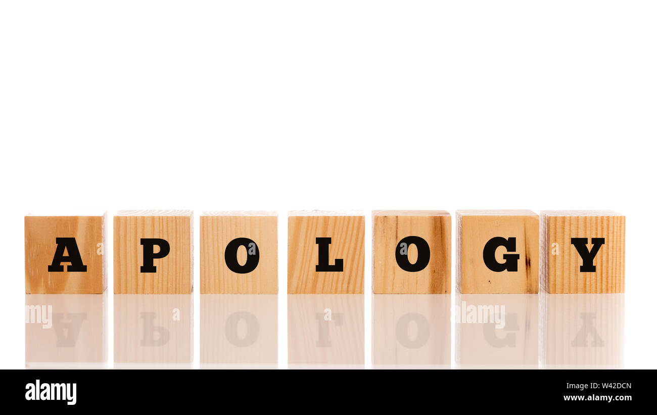 Apology conceptual hi-res stock photography and images - Alamy