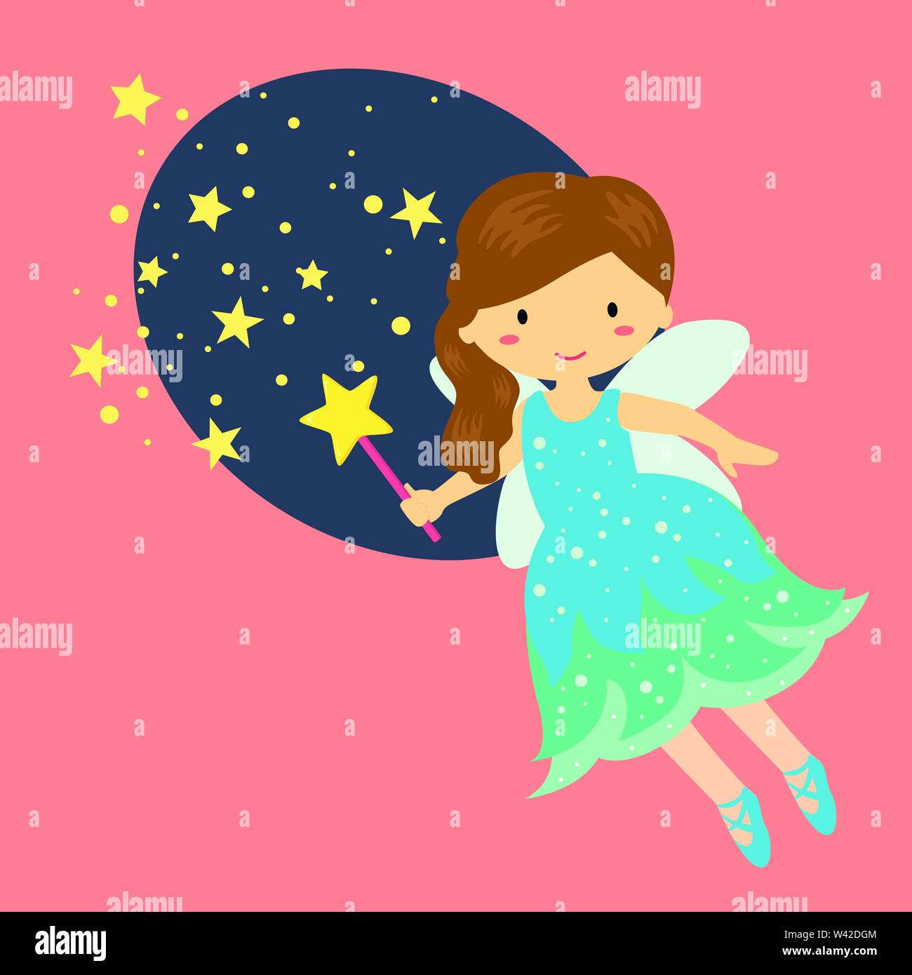 Fairy wand cartoon hi-res stock photography and images - Alamy
