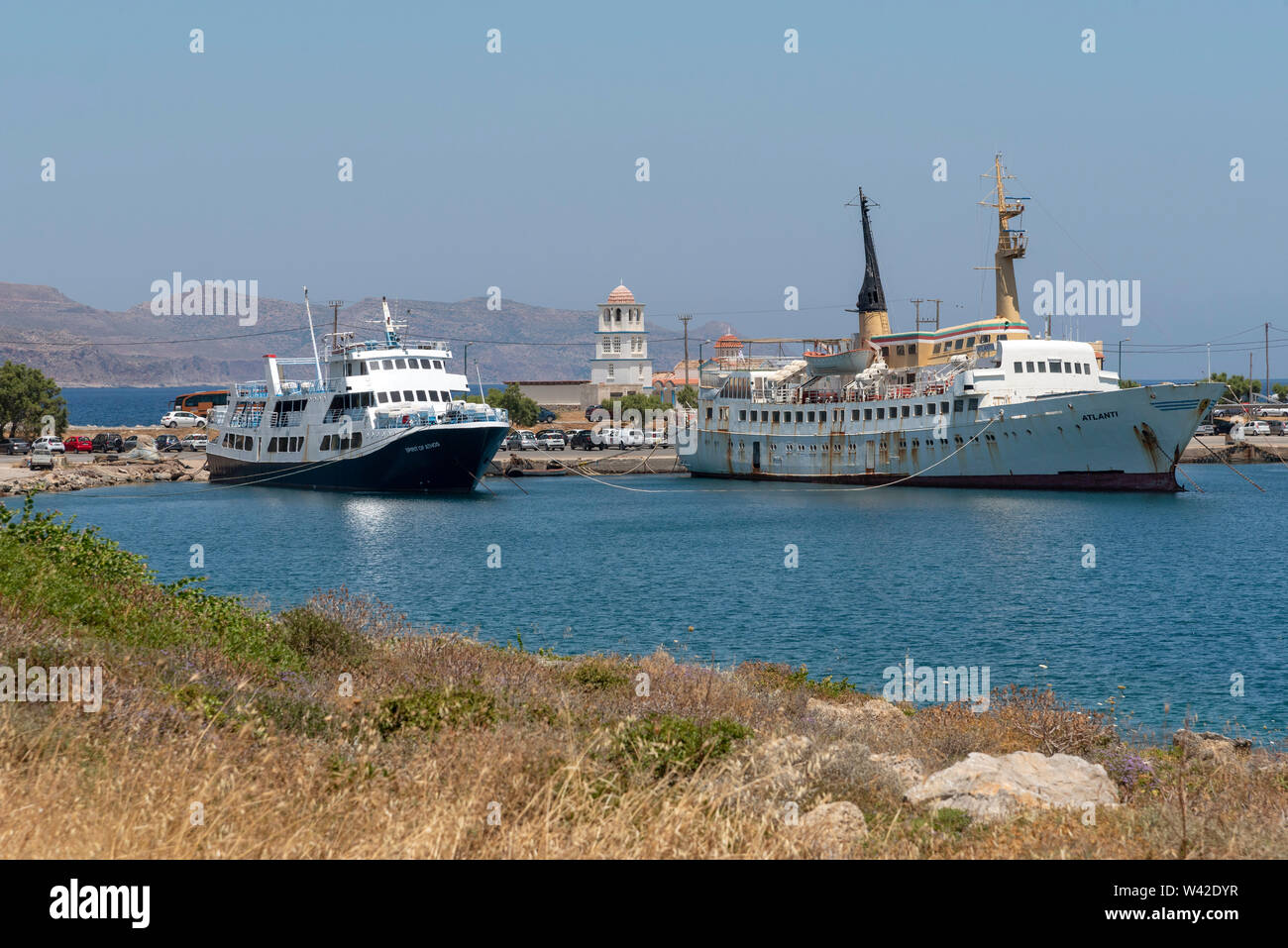 Kissamos Port, Kastelli, Crete, Greece. June 2019. The Spirit of Athos ...