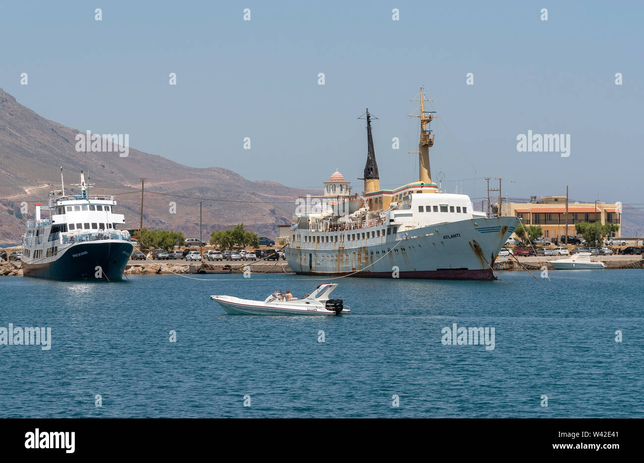 Kissamos Port, Kastelli, Crete, Greece. June 2019. The Spirit of Athos ...