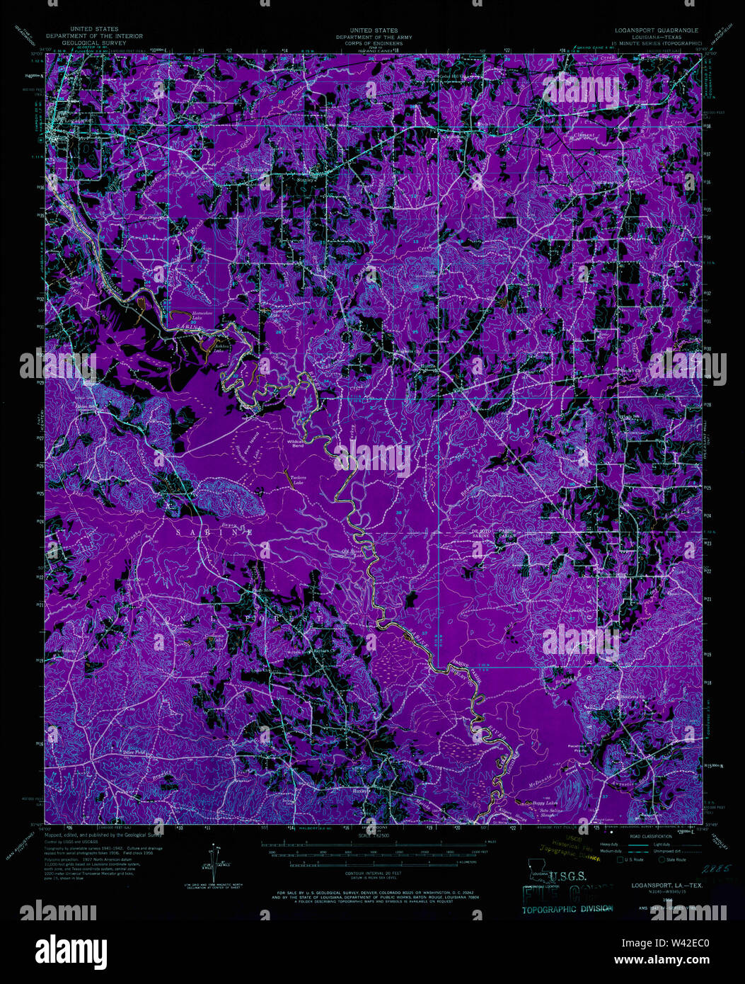 Logansport louisiana map hi-res stock photography and images - Alamy