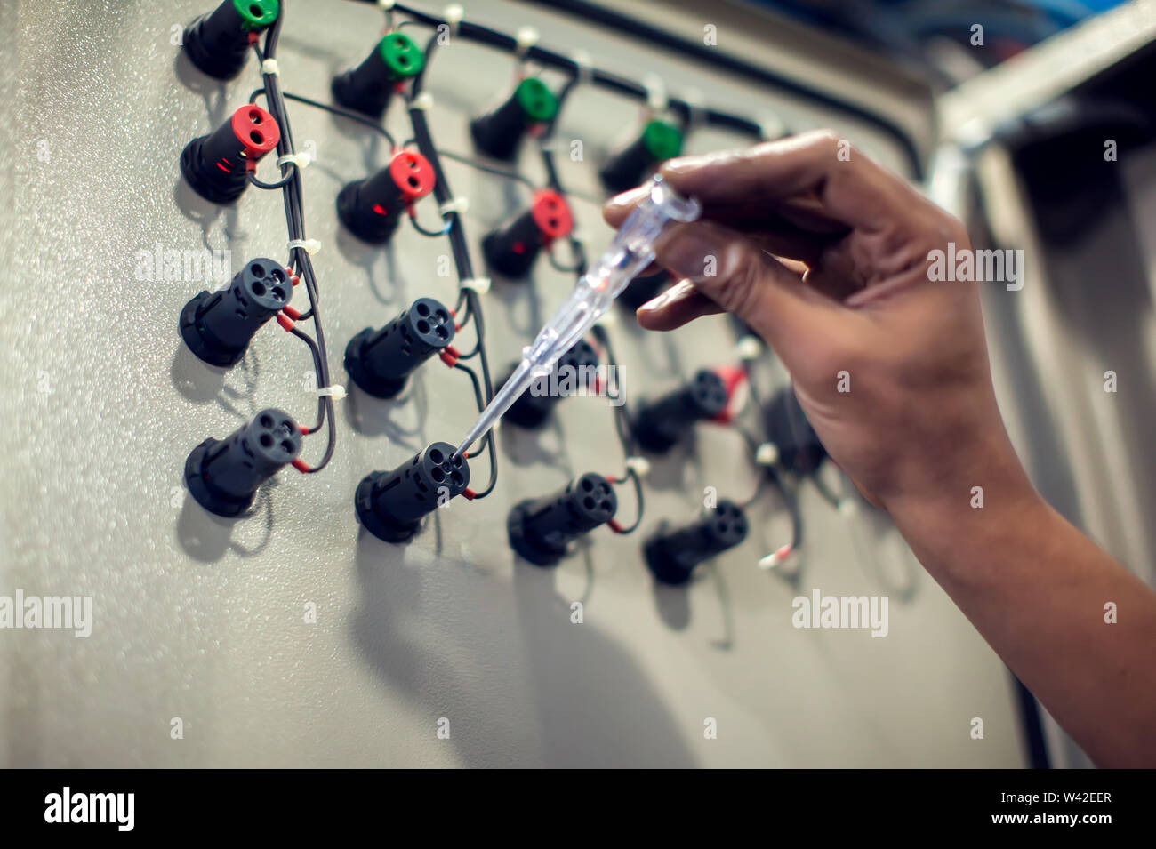 Electrical engineer testing fuse hi-res stock photography and images ...
