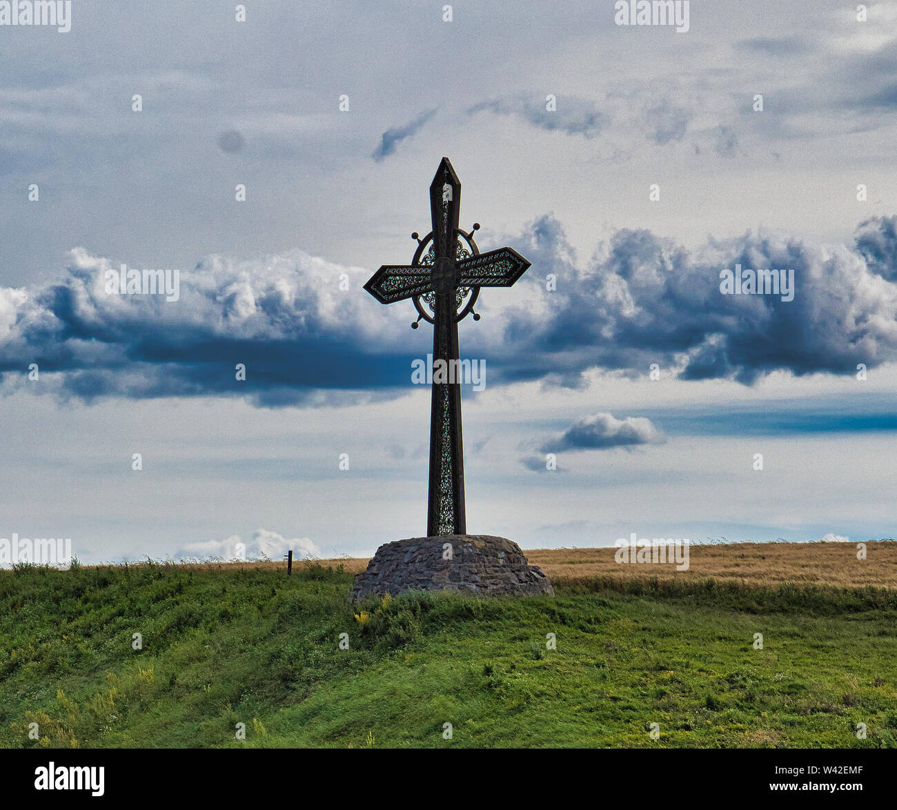 A cross on a hill hi-res stock photography and images - Alamy