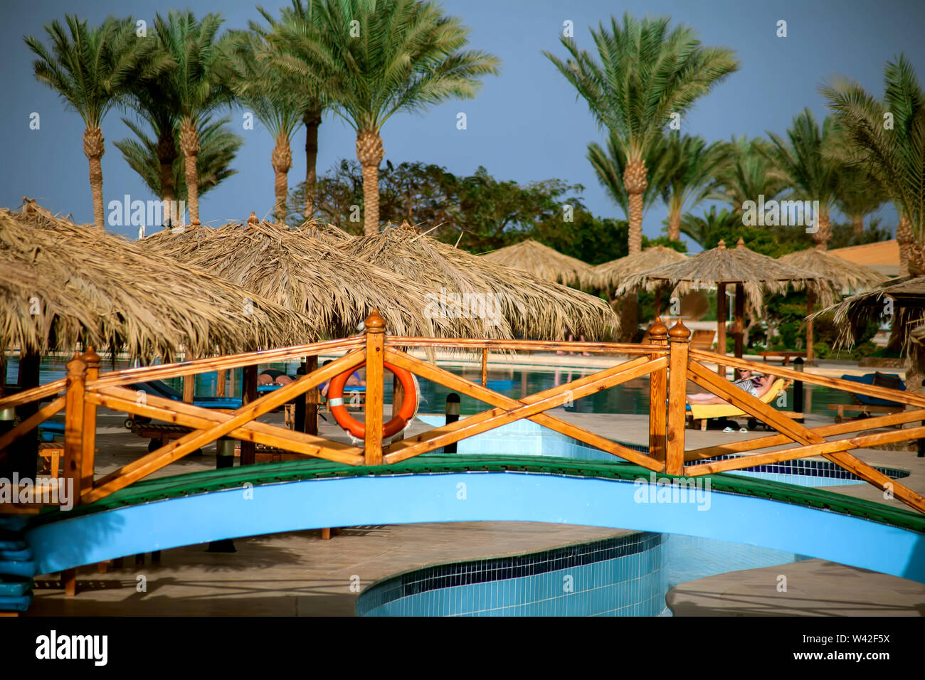 The beautiful territory of the hotel in Hurghada, Egypt Stock Photo - Alamy