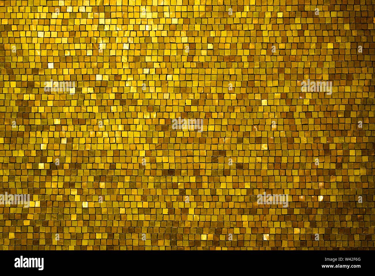 Golden square ceramic tile texture hi-res stock photography and images ...