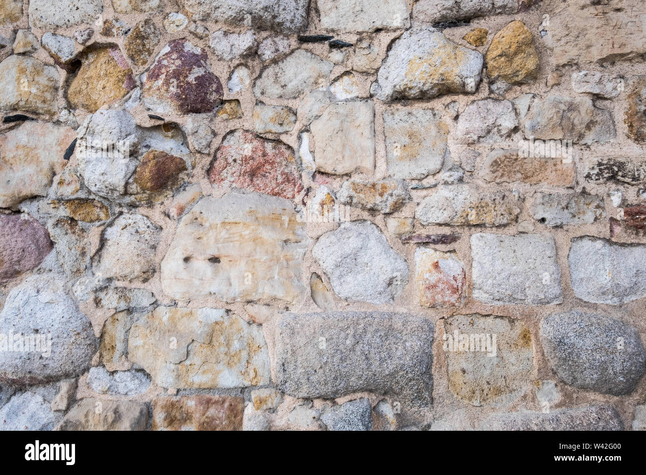 Full frame take of an old stone wall Stock Photo - Alamy