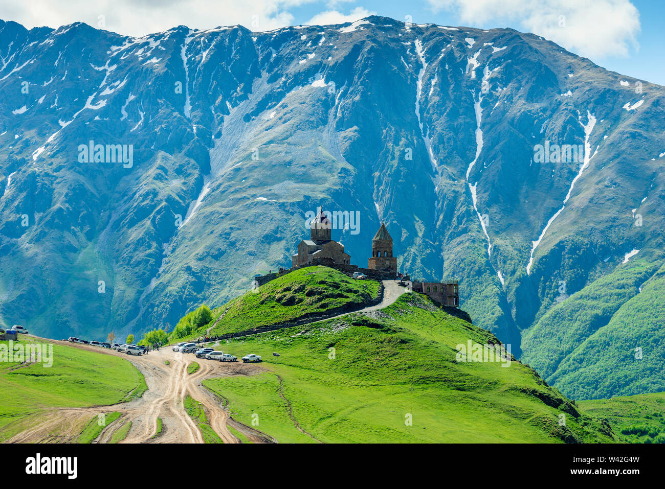Stepantsminda a hill hi-res stock photography and images - Alamy
