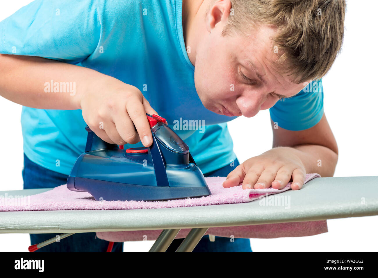 Hand holding steam iron isolated hi-res stock photography and images ...