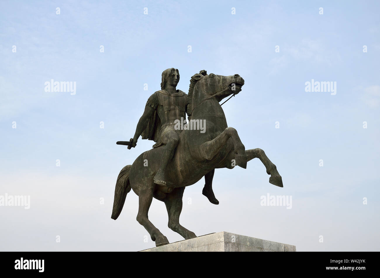 Statue of Alexander the Great in Thessaloniki, Greece Stock Photo - Alamy