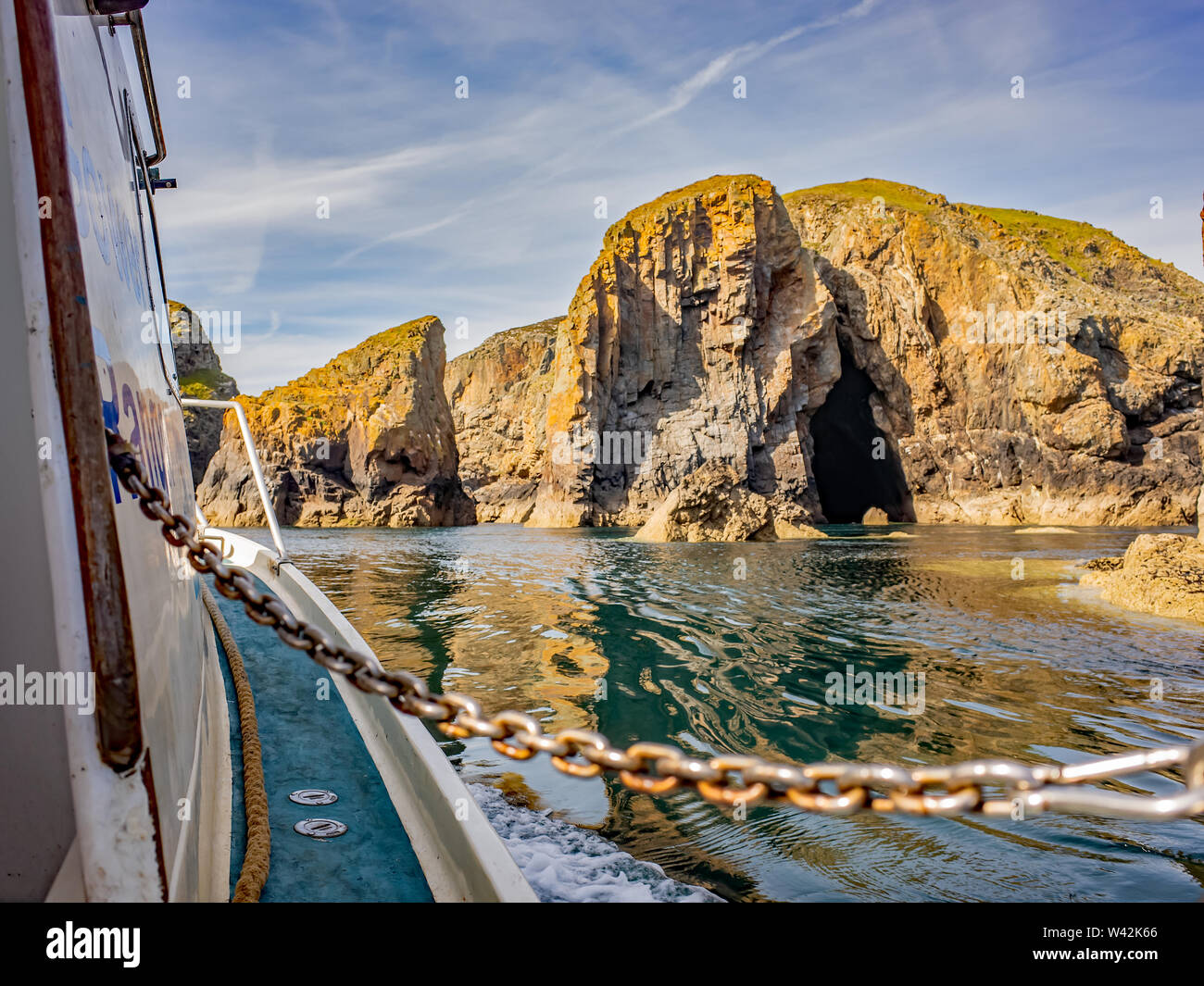 On board the Gower Ranger boat on a nature watching excursion around ...