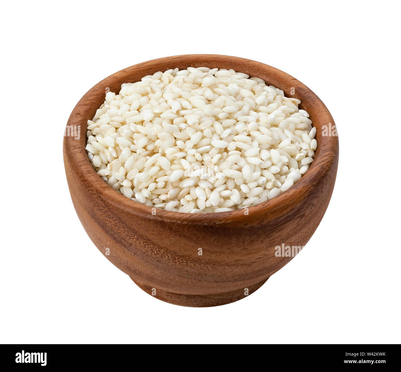 Risotto rice isolated on white background with clipping path, raw ...