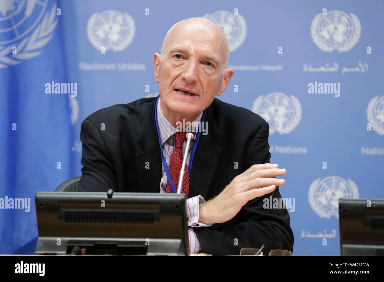 United Nations, New York, USA, July 12, 2019 - Justice Edwin Cameron ...