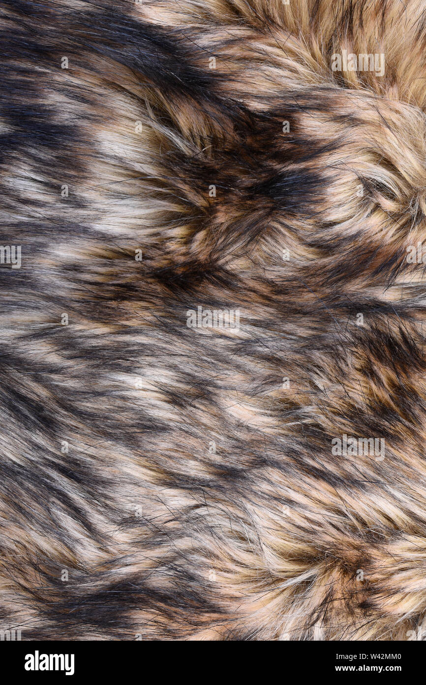 Wolf fake fur texture background Stock Photo - Alamy