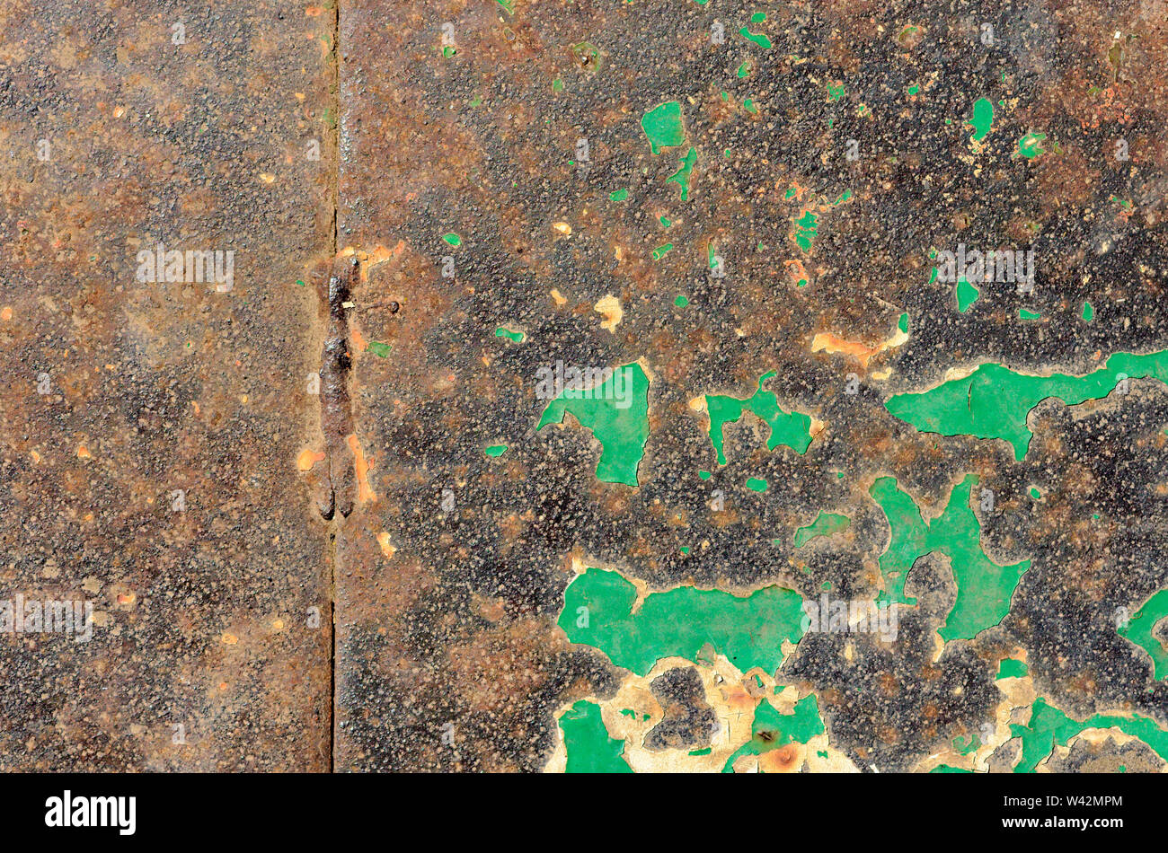 Green rusty metal texture background close up Stock Photo - Alamy