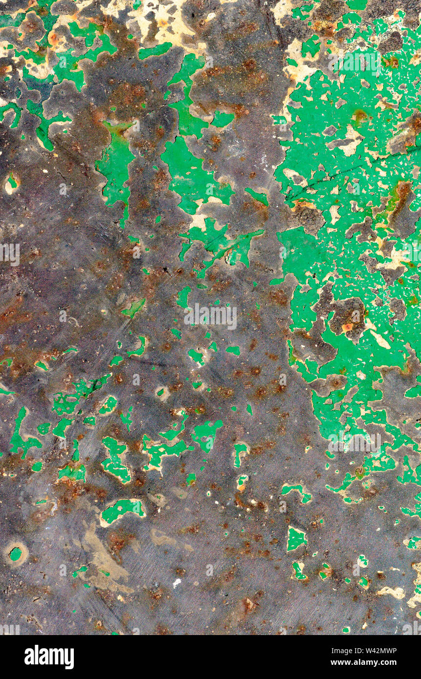 Green rusty metal texture background close up Stock Photo - Alamy