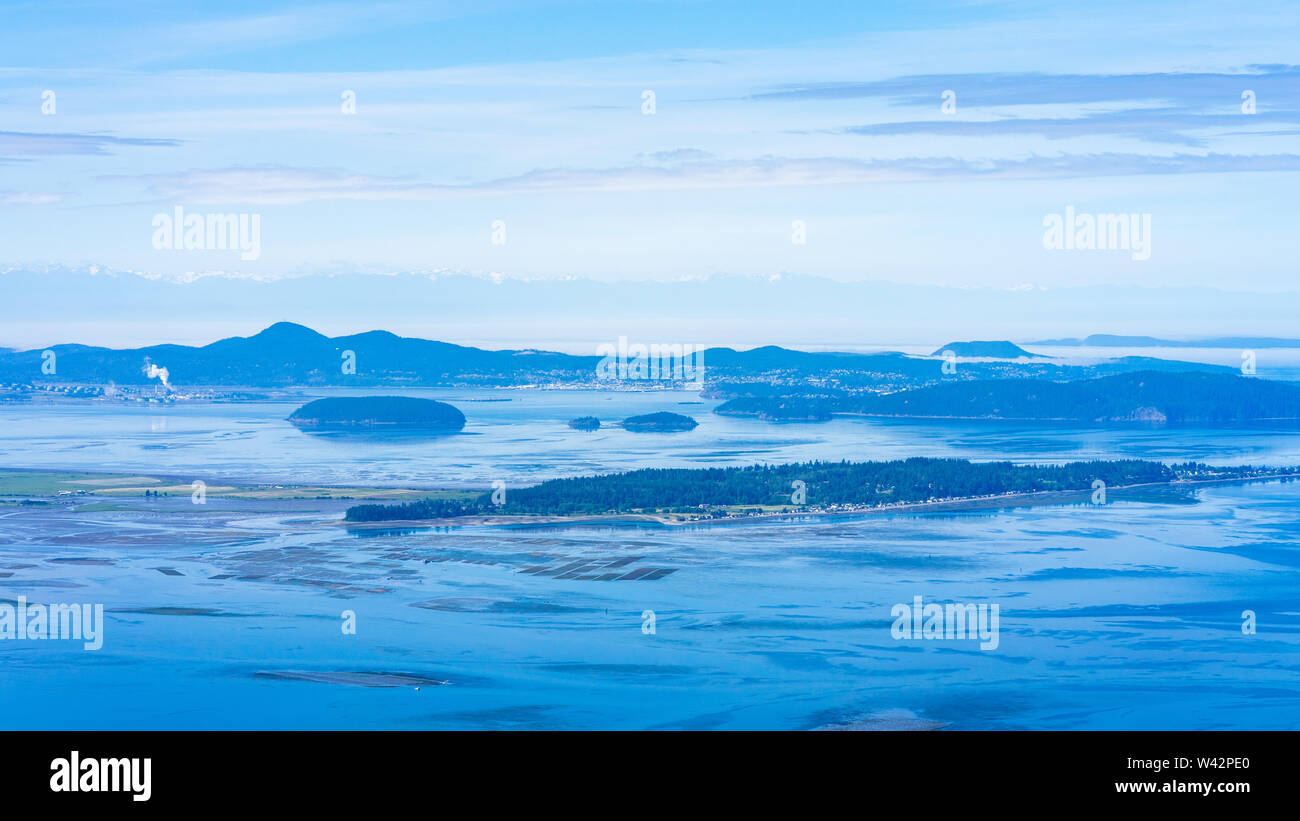 Anacortes, Samish island, and oyster farm in Washington state Stock ...