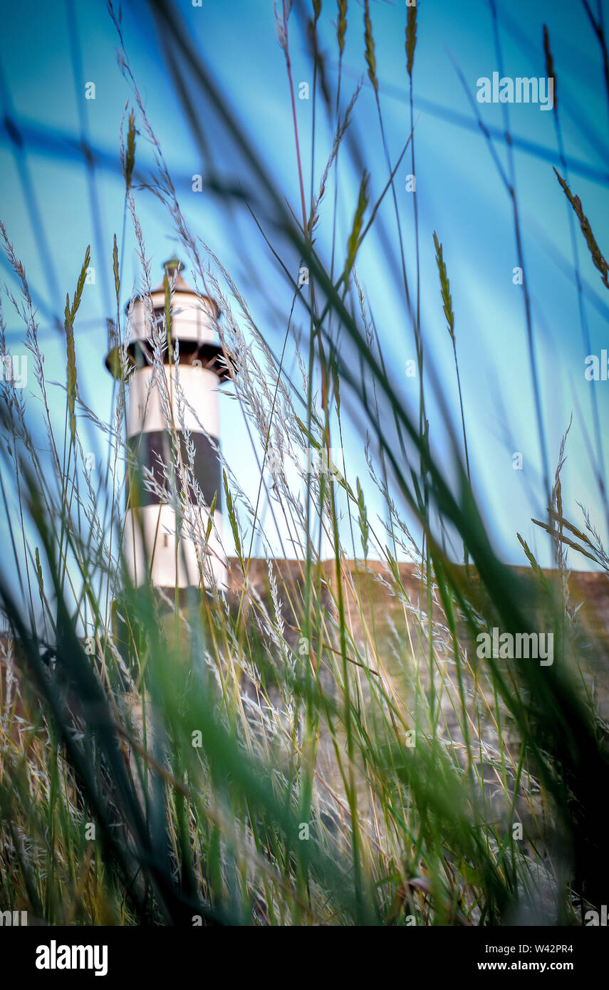 An Eye in the Sky, Southsea Castle Lighthouse Stock Photo - Alamy