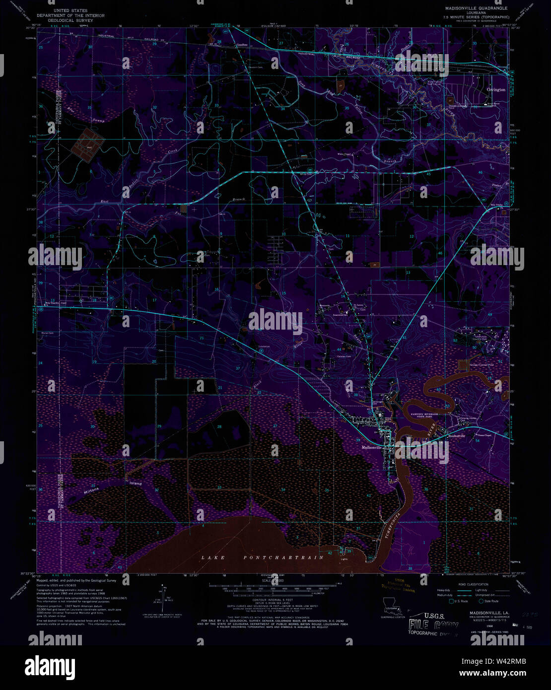 Map of madisonville hi-res stock photography and images - Alamy