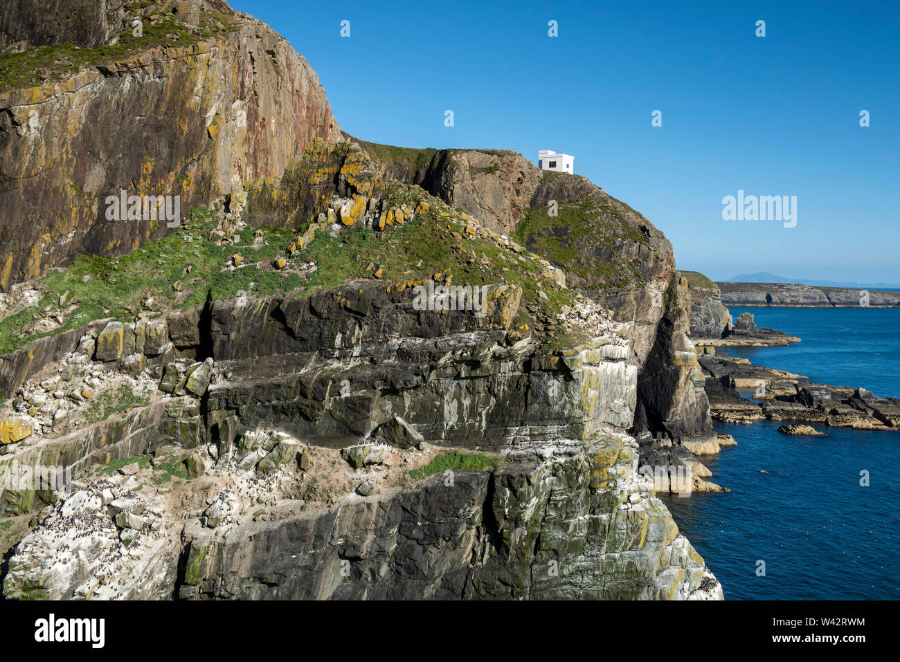 Cliffs at South Stack on the Island of Anglesey, Wales UK Stock Photo ...