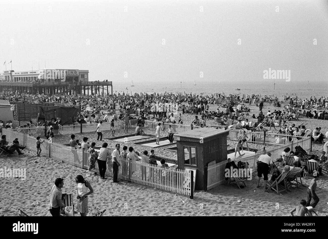 Bank holiday scenes at Margate, Kent. 27th August 1967 Stock Photo - Alamy