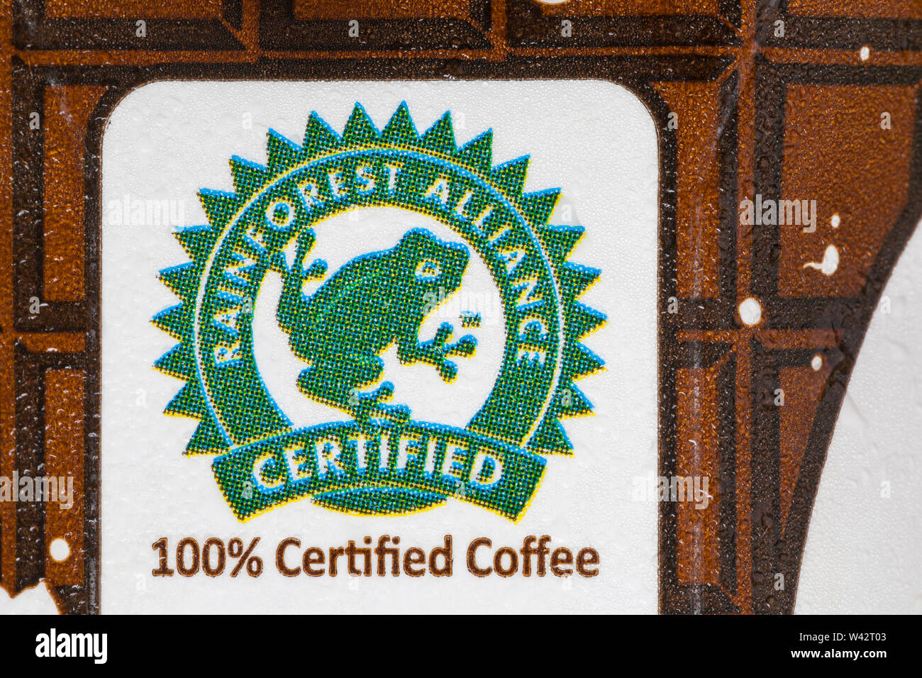 Carton of jimmys belgian chocolate iced coffee hi-res stock photography ...