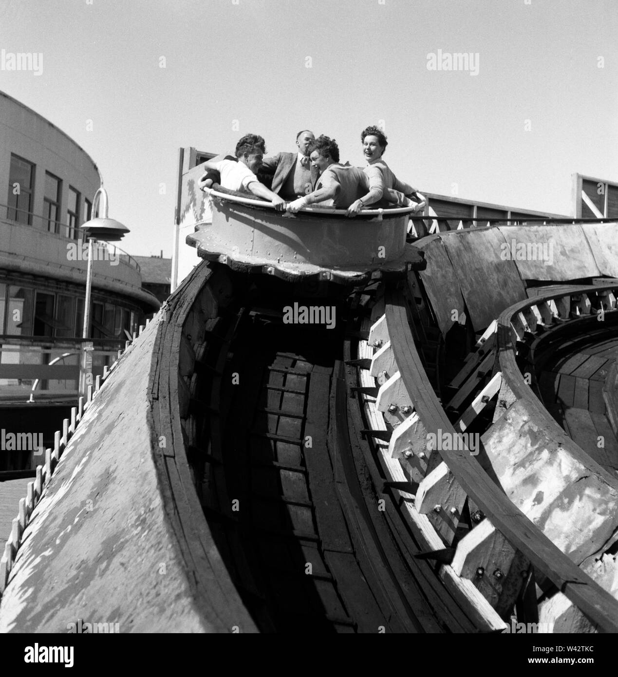 Holiday scenes in Blackpool, Lancashire. 4th July 1955 Stock Photo - Alamy