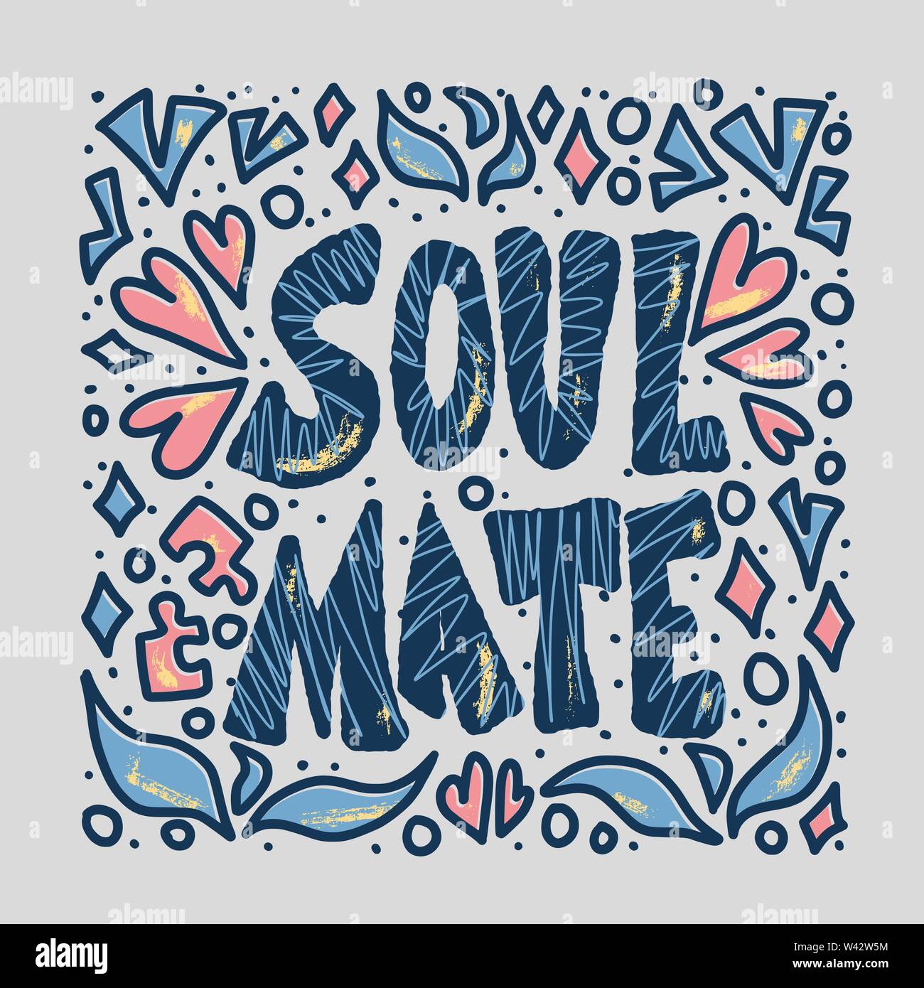 Soulmate vector vectors hi-res stock photography and images - Alamy