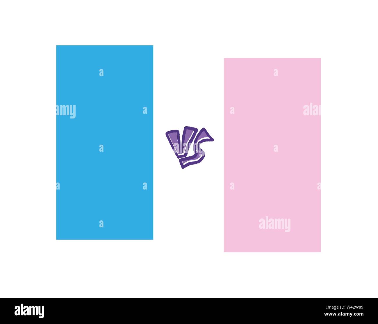 Versus screen. Vs symbol with divider. Confrontation background with ...