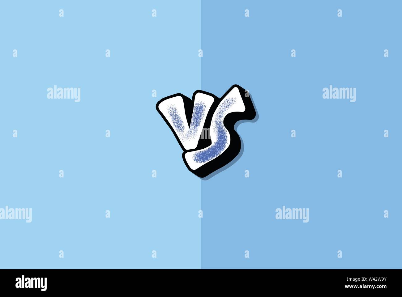 Versus screen. Vs symbol with divider. Confrontation background with ...