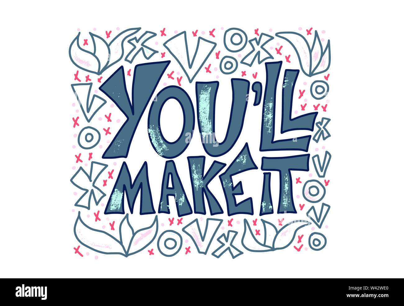 You'll make it quote with decoration isolated. Poster template with ...