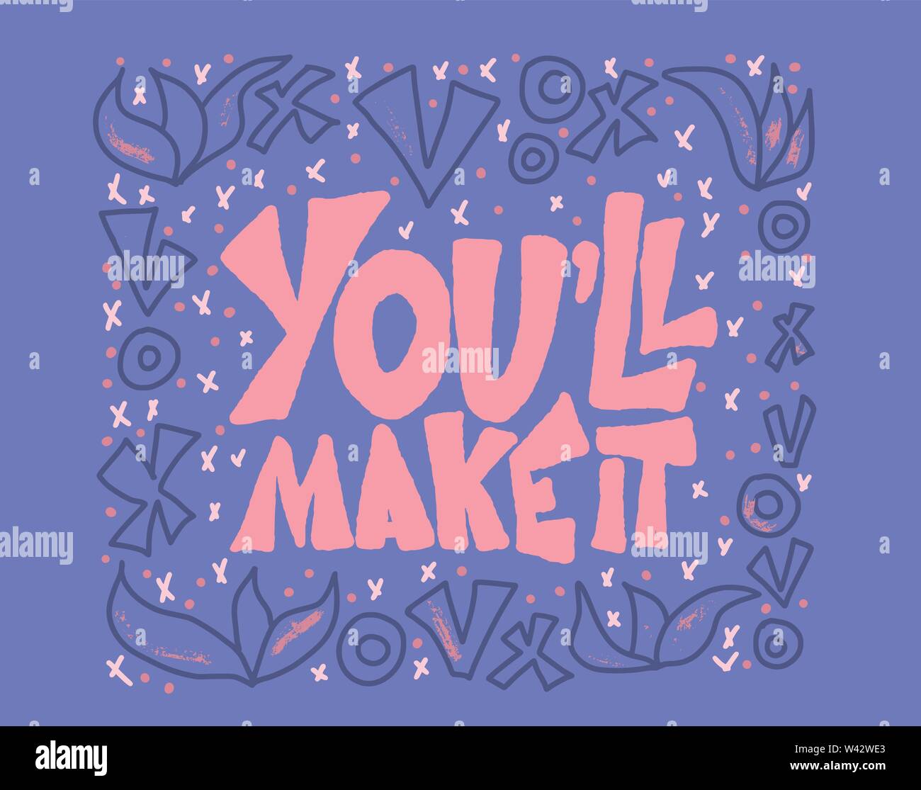 You'll make it quote with decoration isolated. Poster template with ...