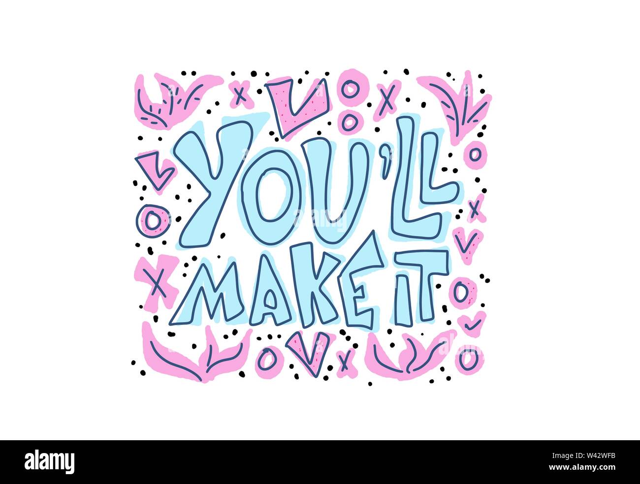You'll make it quote with decoration isolated. Poster template with ...