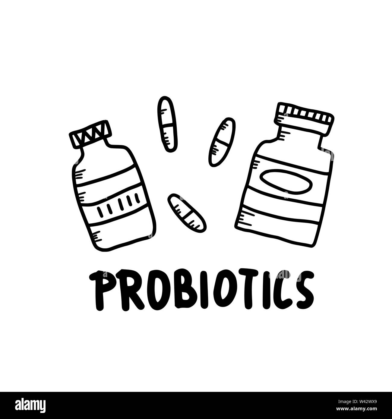 Probiotic concept. Vector illustration Stock Vector Image & Art - Alamy