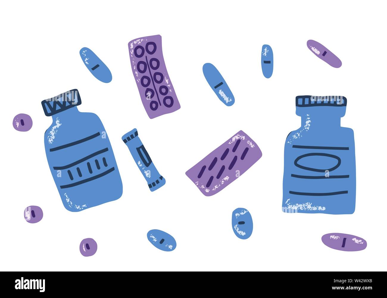 Probiotic concept. Vector illustration Stock Vector Image & Art - Alamy