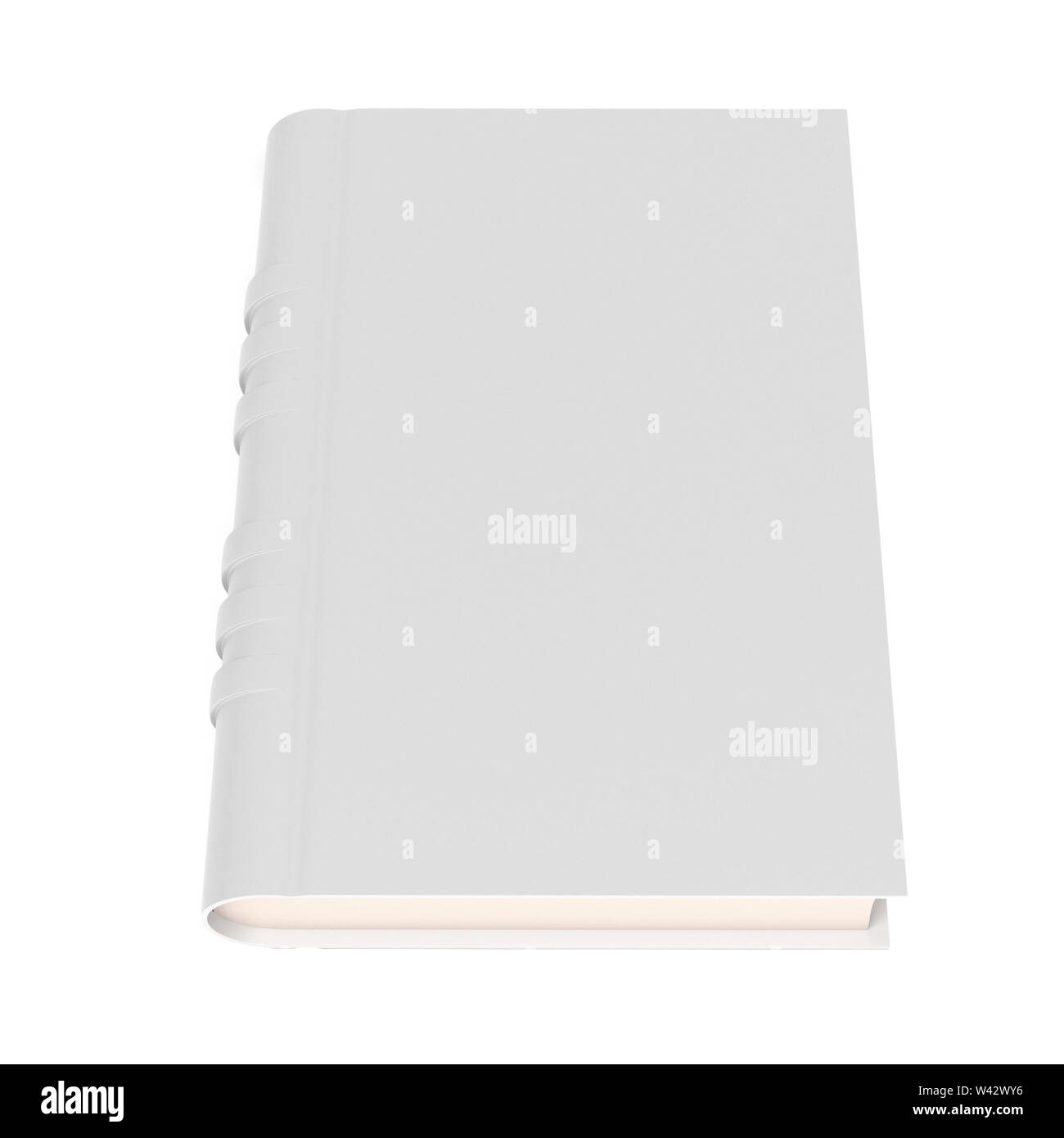 White book. 3d rendering illustration isolated on white background ...