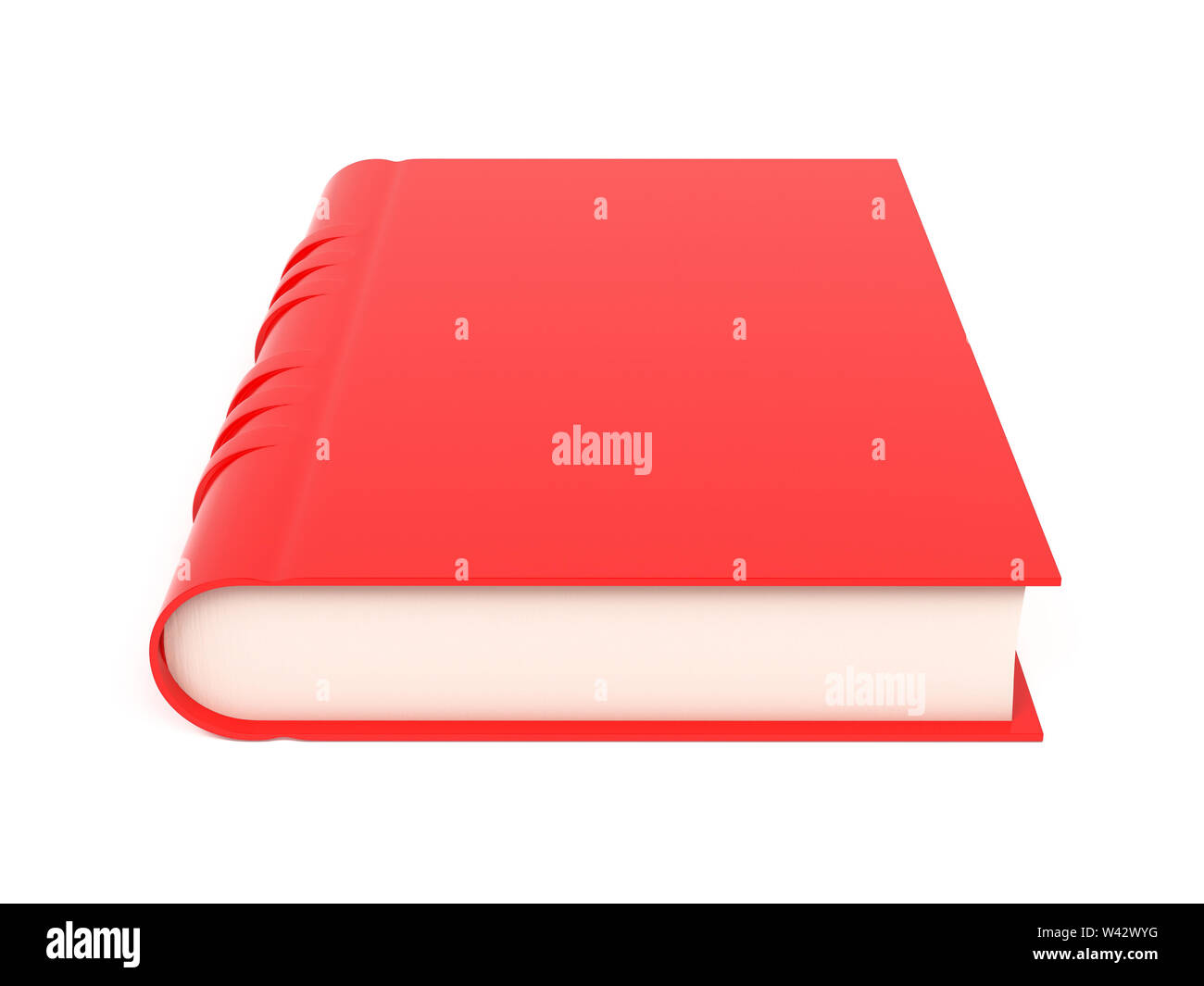 Red book. 3d rendering illustration isolated on white background Stock ...