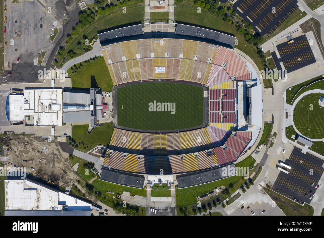 Jack trice stadium aerial hi-res stock photography and images - Alamy