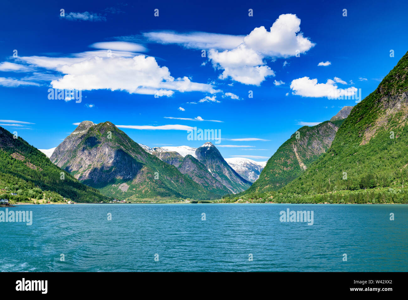 Norways longest and deepest fjord hi-res stock photography and images ...