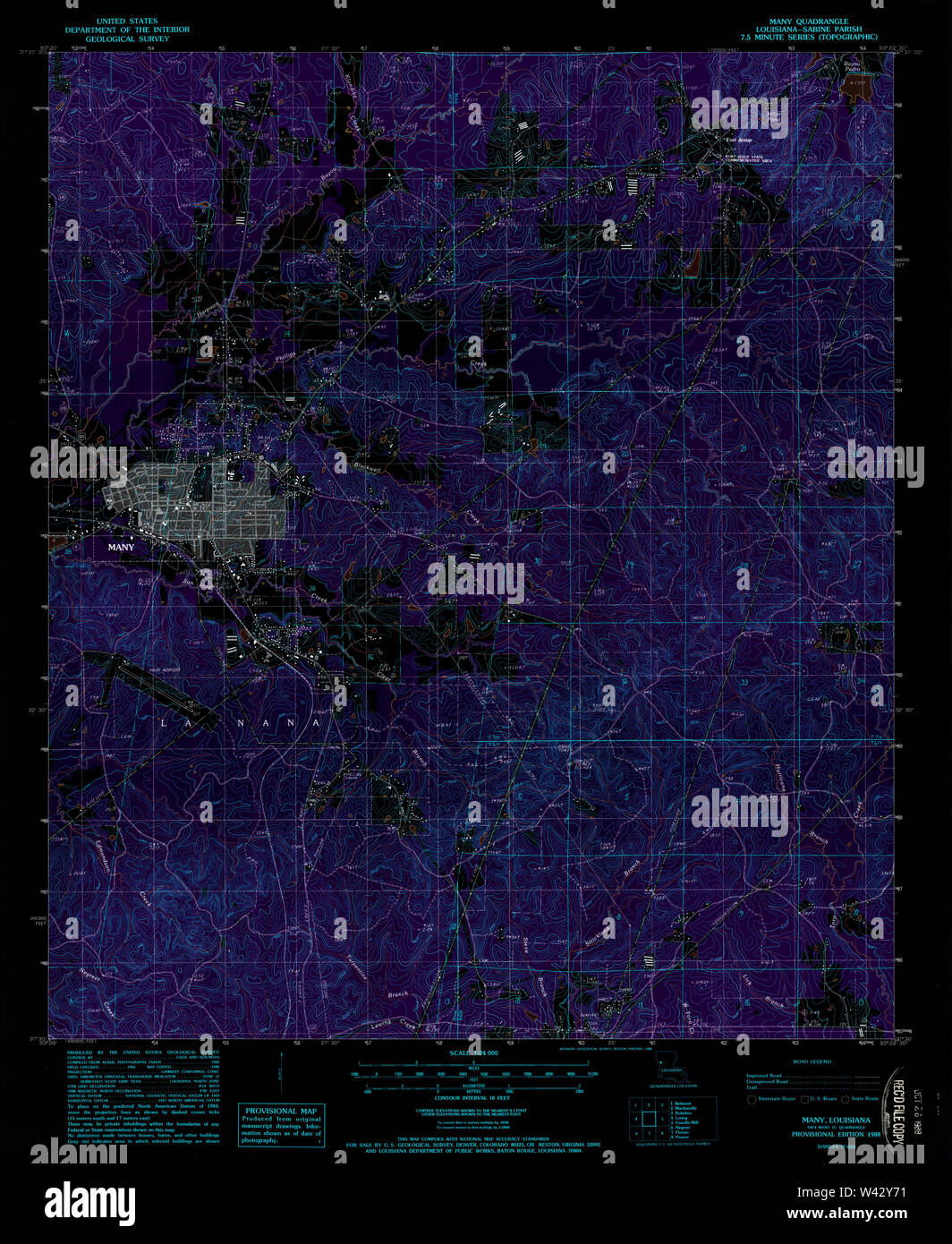 Many louisiana map hi-res stock photography and images - Alamy