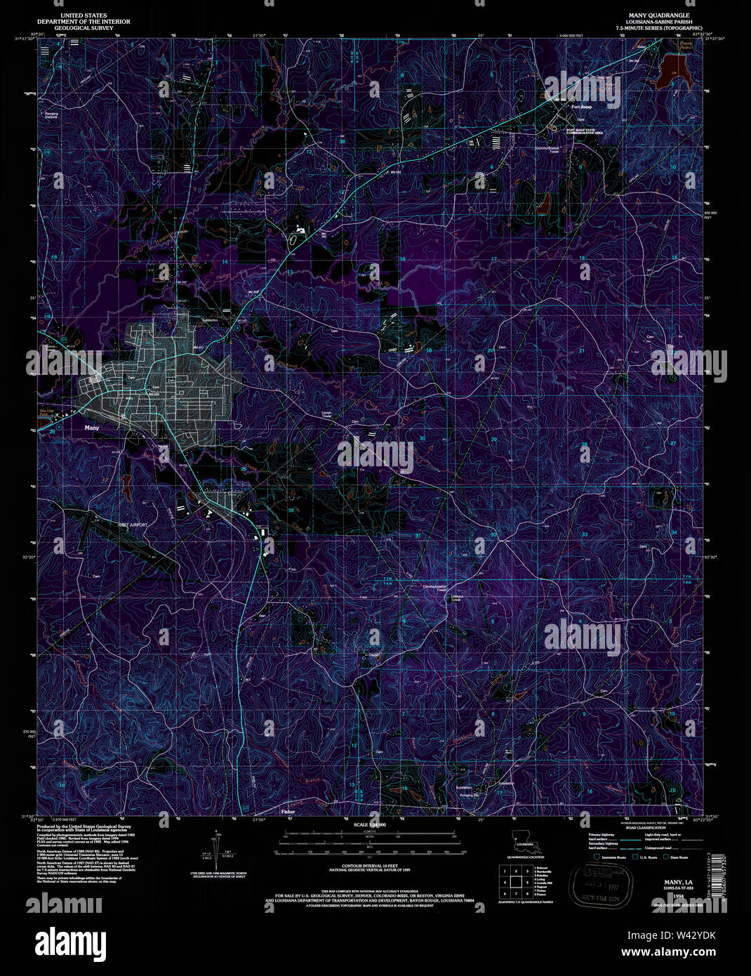 Many louisiana map hi-res stock photography and images - Alamy