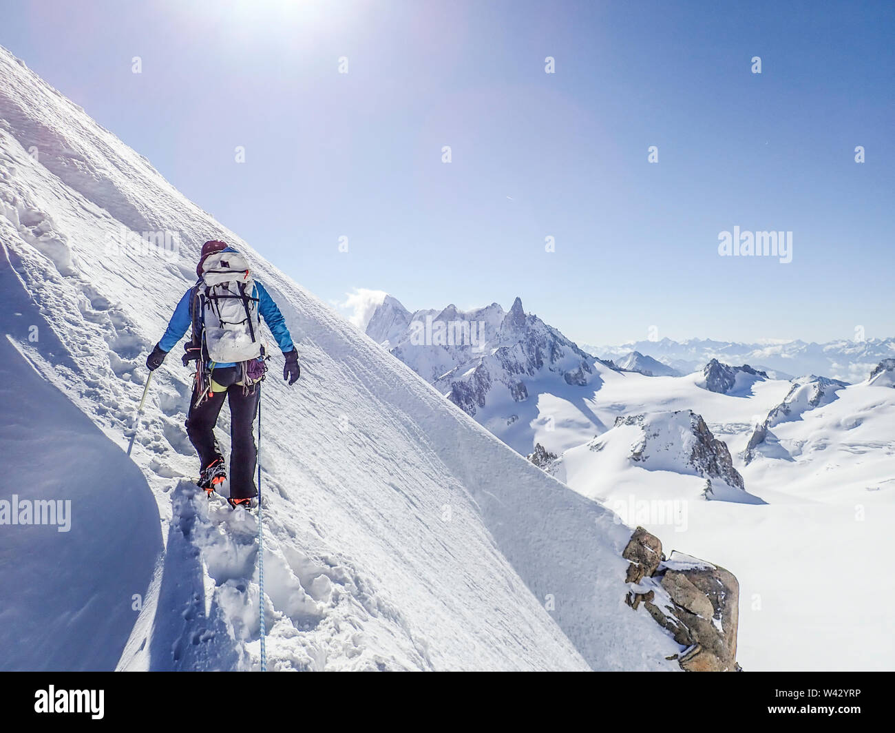 Female alpinist hi-res stock photography and images - Alamy
