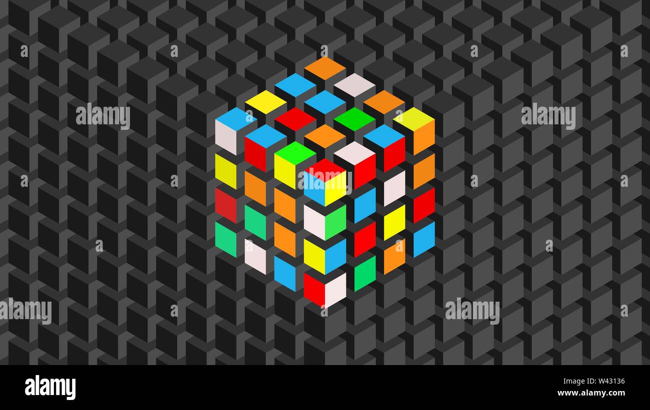 Rubiks Cube Illusion