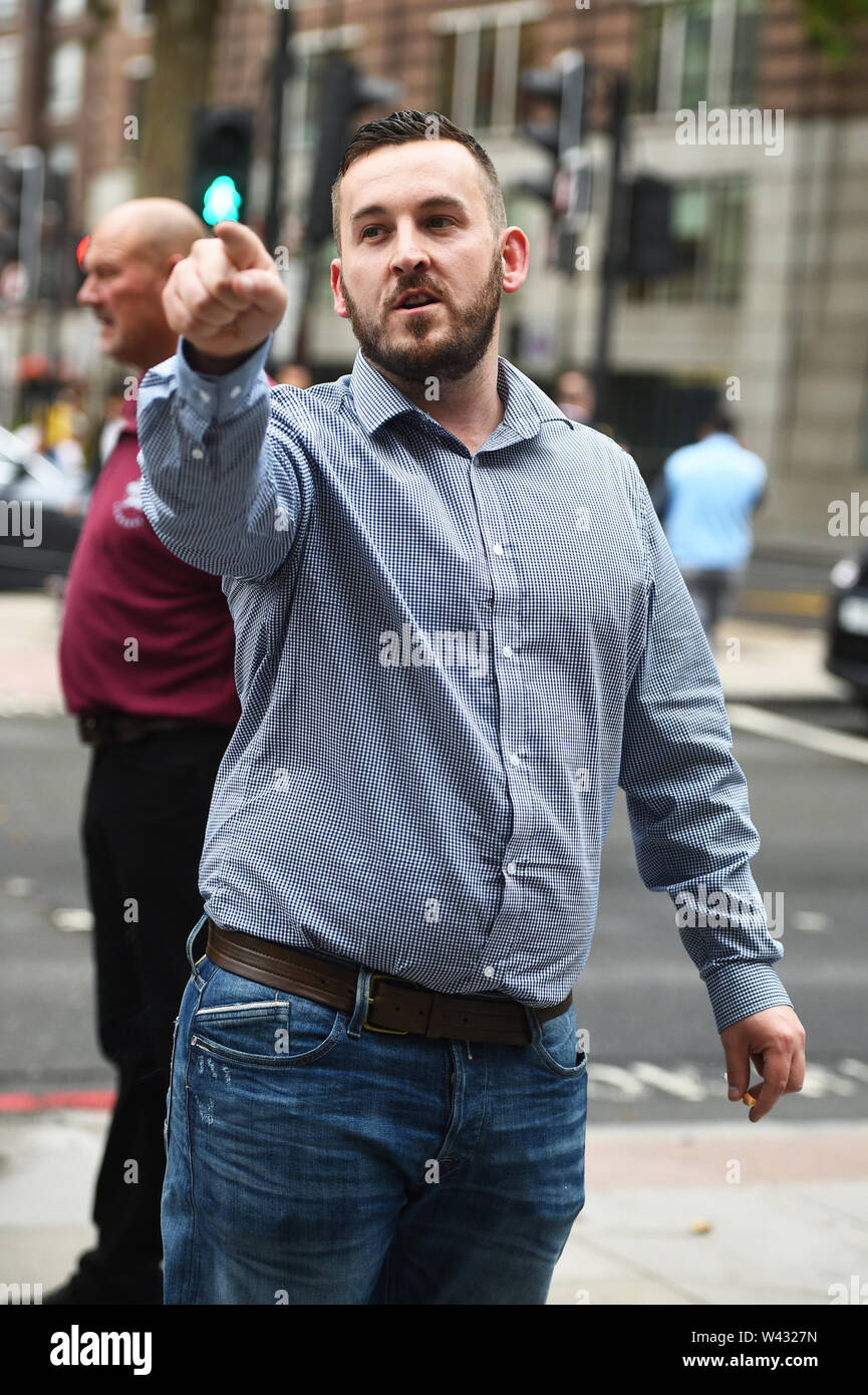 James goddard leaving westminster magistrates court hi-res stock ...
