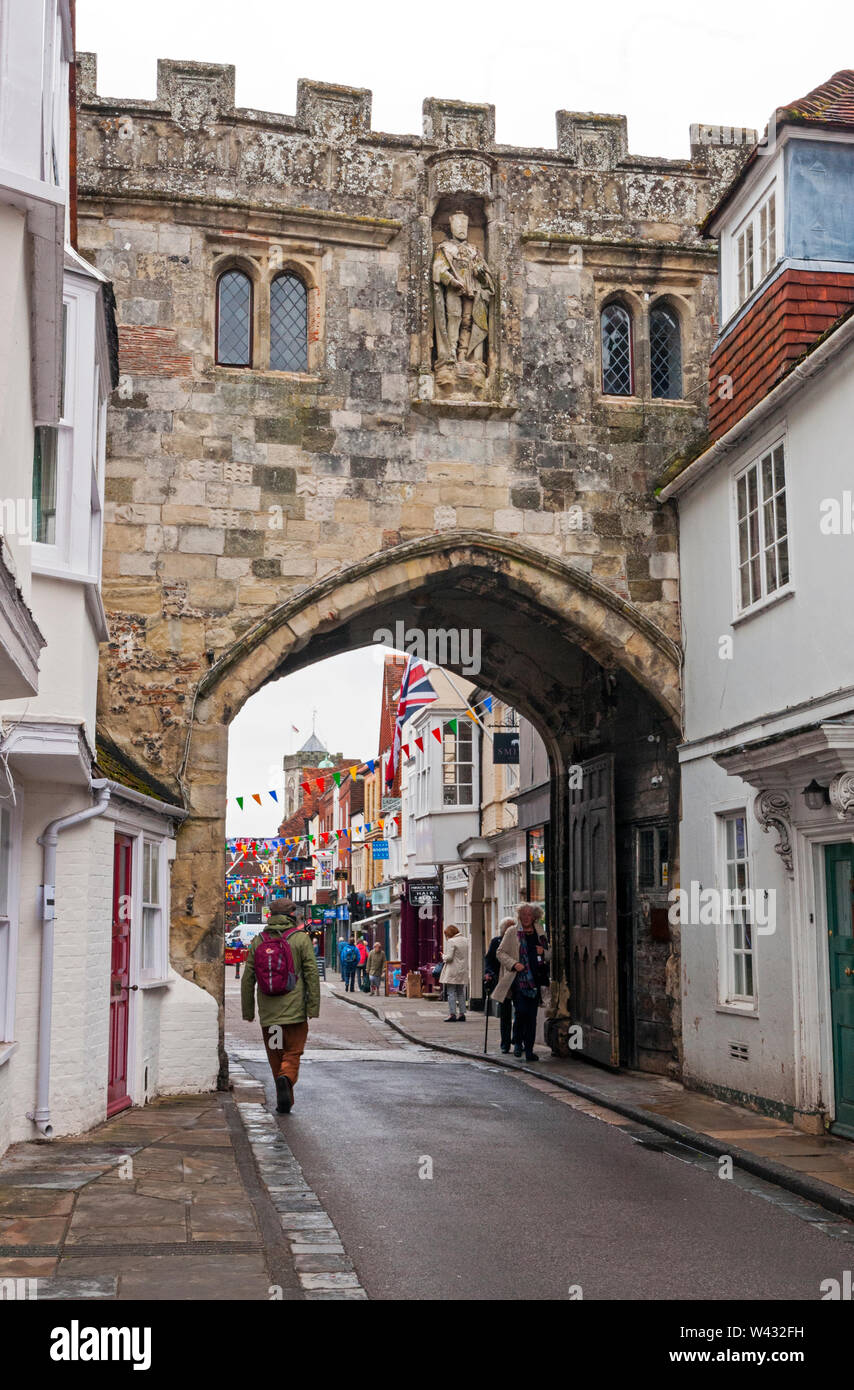 Gate in Salisbury, England Stock Photo - Alamy