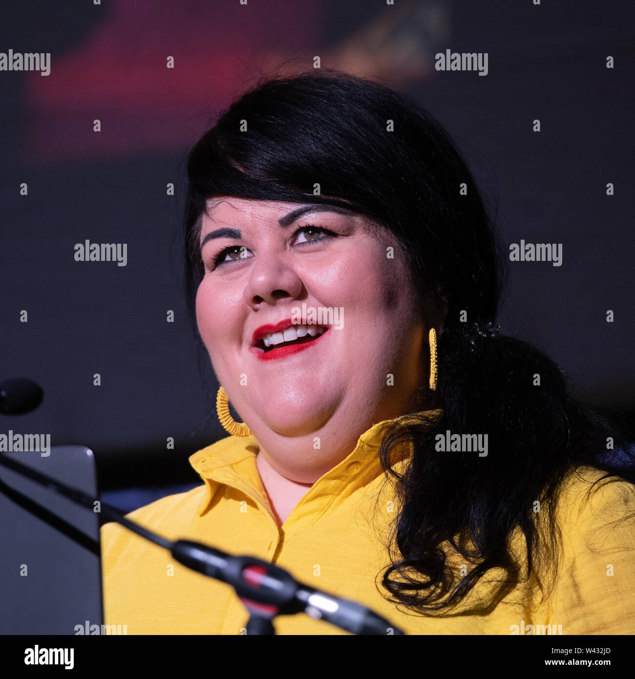 Amy Lamé , American-British performer, writer, TV and radio presenter ...