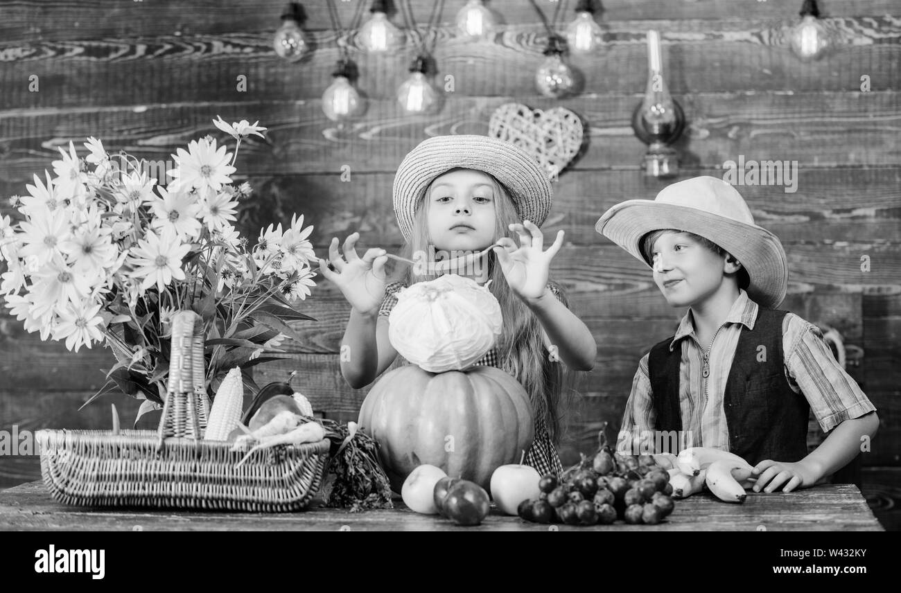 Elementary school fall festival idea. Kids girl boy wear hat celebrate ...