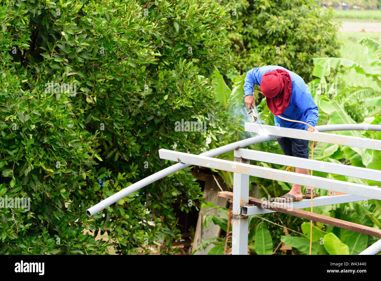 Roof welding hi-res stock photography and images - Alamy