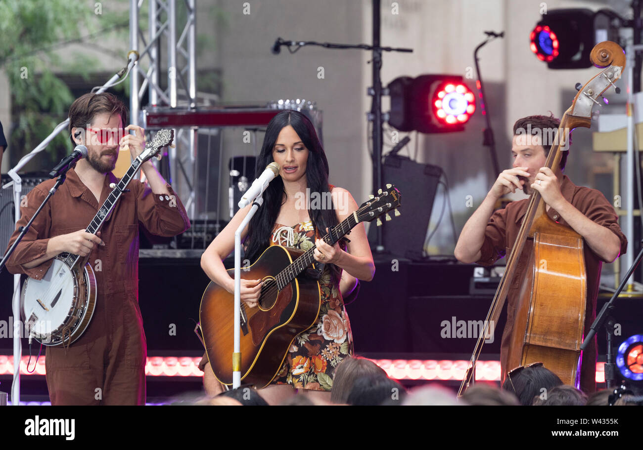 New York, NY - July 19, 2019: Singer Kasey Musgraves performs on NBC ...