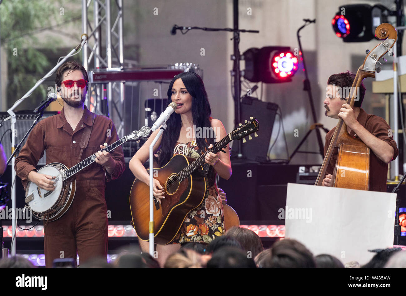 New York, NY - July 19, 2019: Singer Kasey Musgraves performs on NBC ...