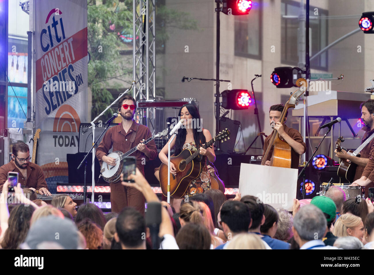 New York, NY - July 19, 2019: Singer Kasey Musgraves performs on NBC ...